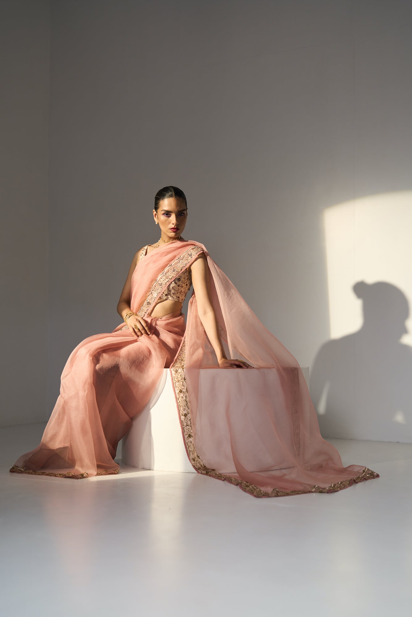 Pink Pavit Saree – Sarang Kaur